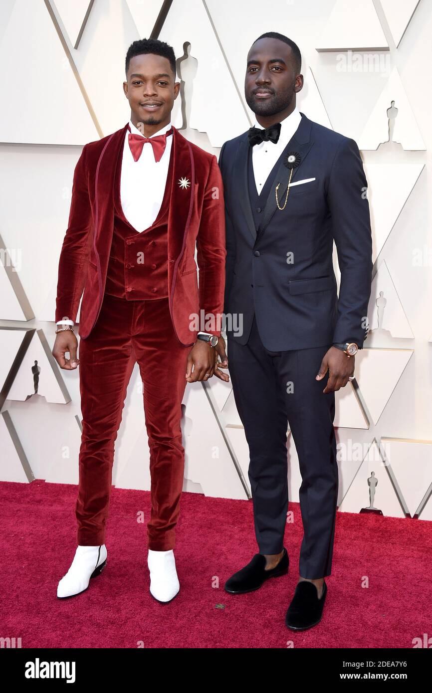 Stephan James, Shamier Anderson walking the red carpet as arriving to ...