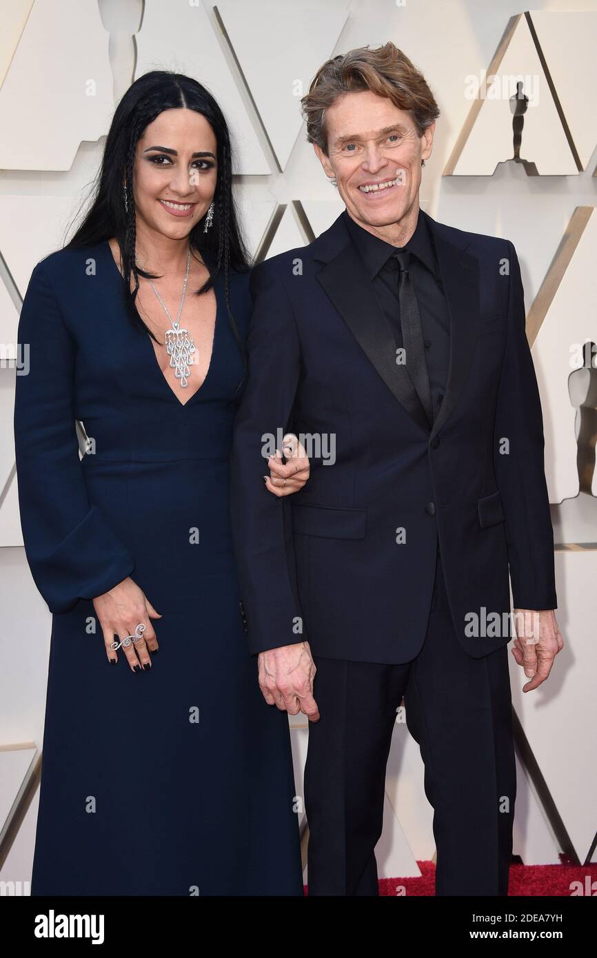 Willem Dafoe and wife Giada Colagrande walking the red carpet as ...