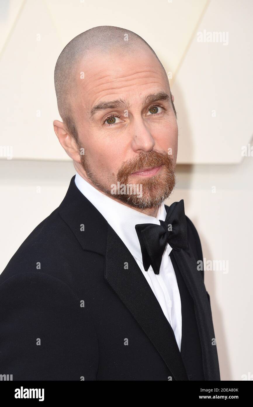 Sam Rockwell walking the red carpet as arriving to the 91st Academy ...