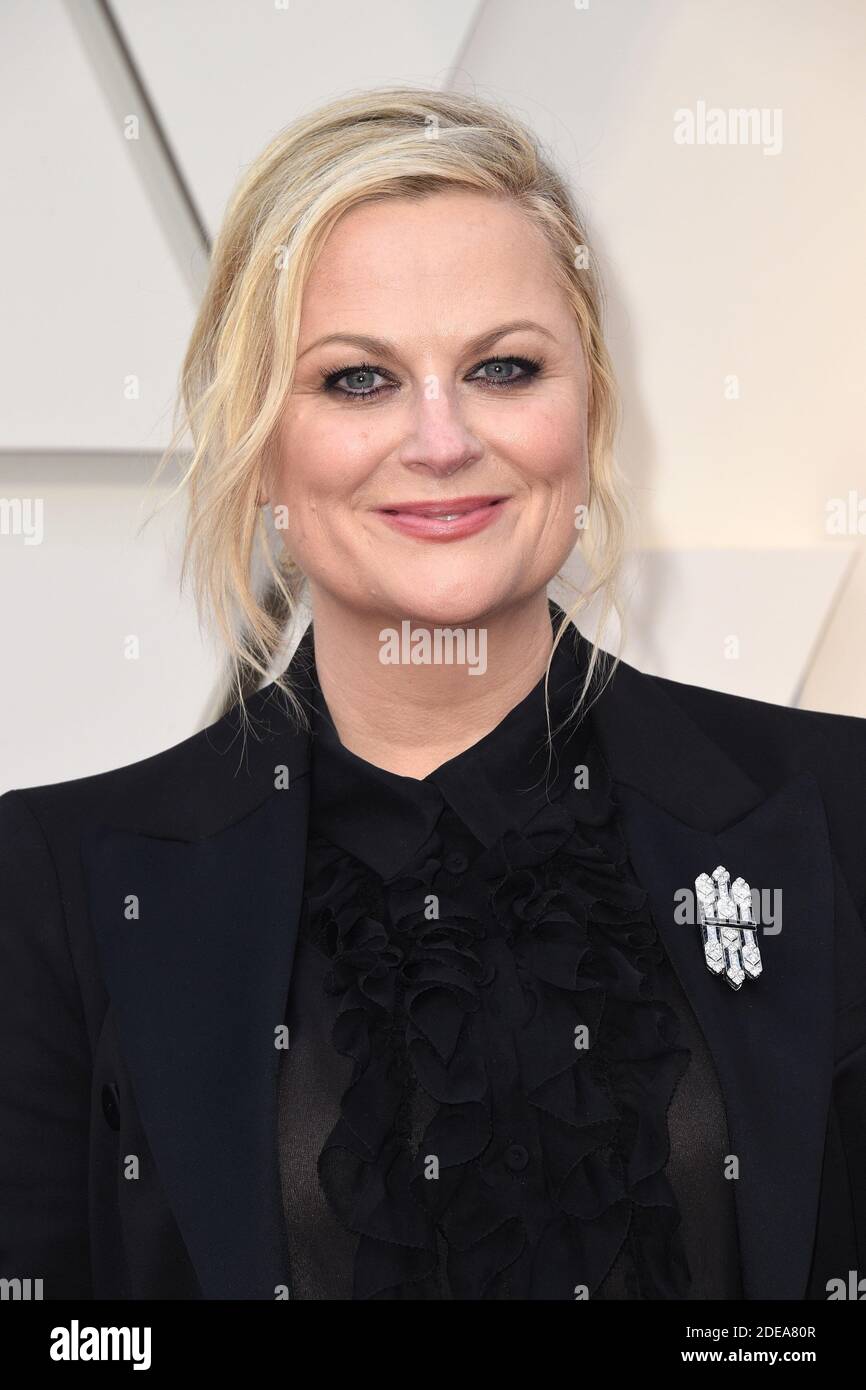 Amy Poehler walking the red carpet as arriving to the 91st Academy ...