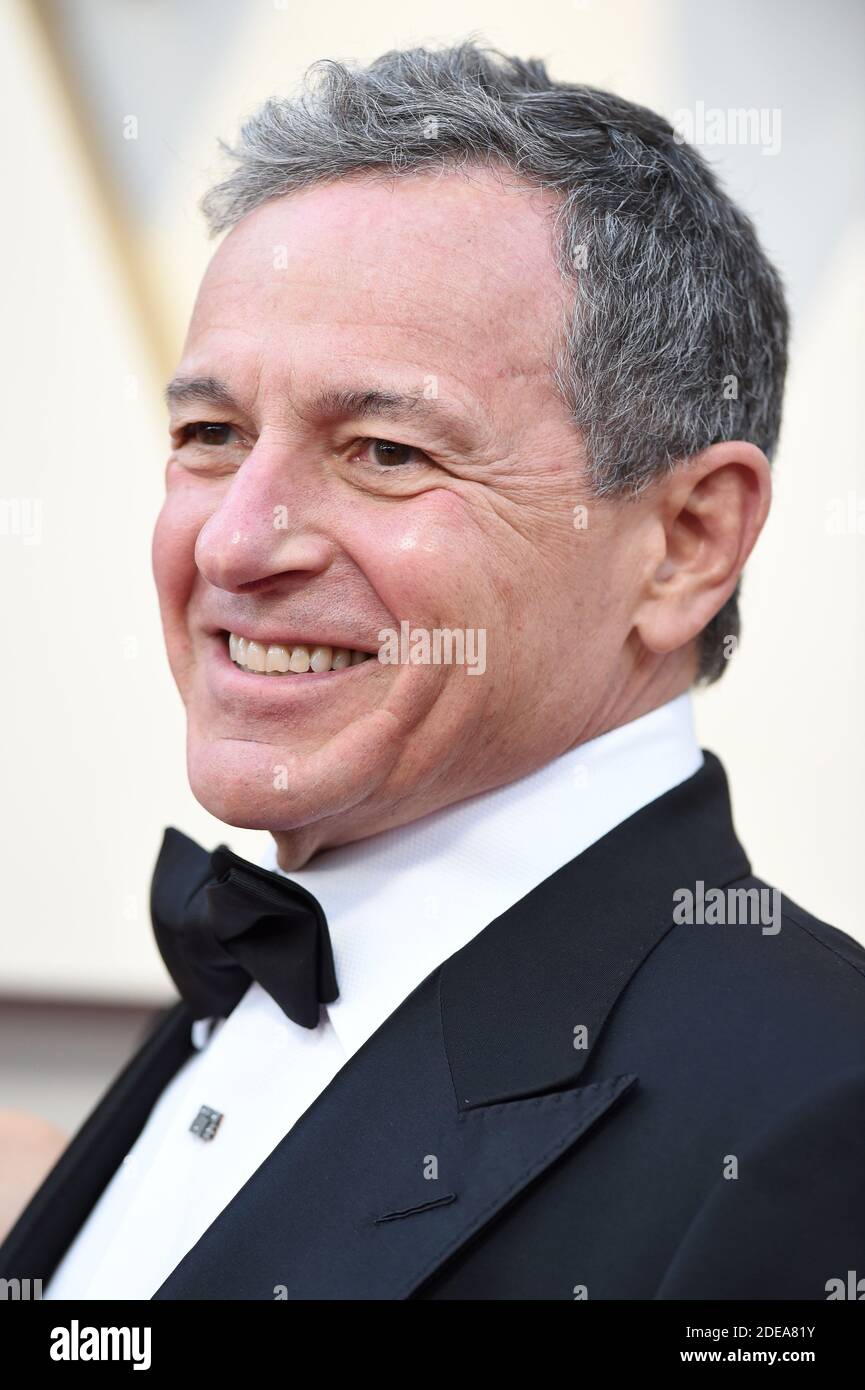 Robert Iger walking the red carpet as arriving to the 91st Academy ...