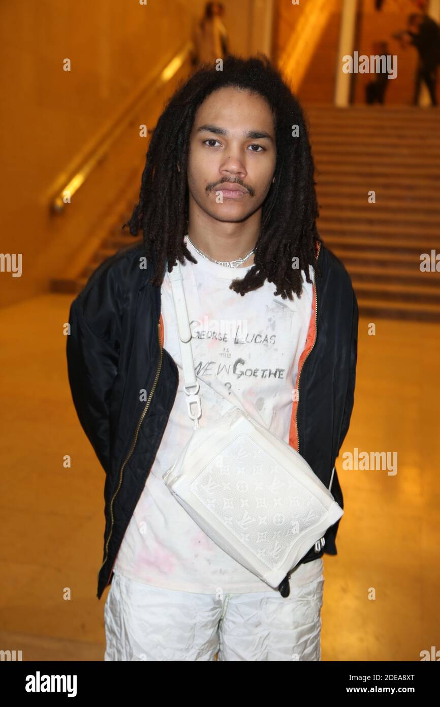 Luka Sabbat attends the launch of Evian and Virgil Ablohâ€™s limited ...