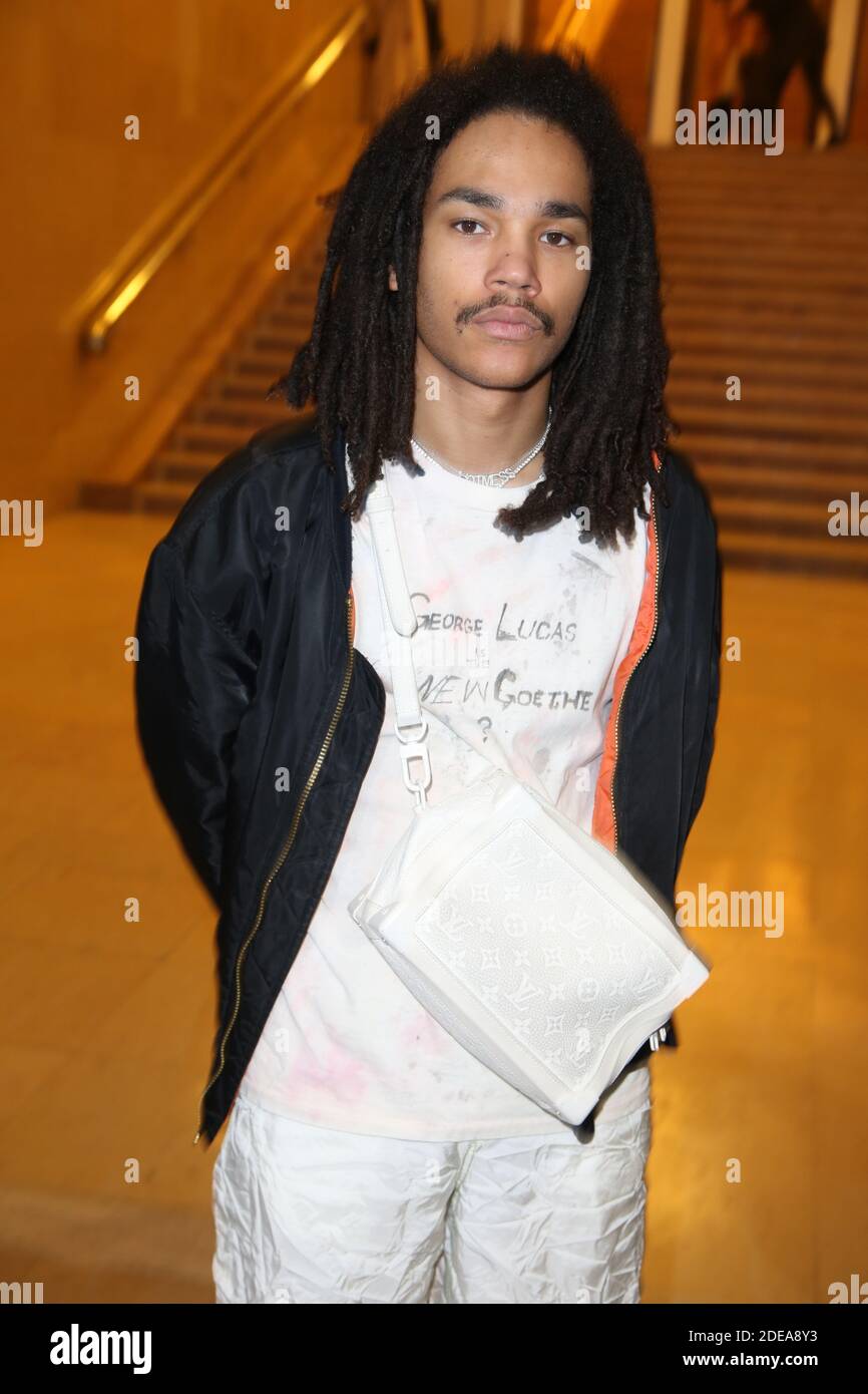 Luka Sabbat attends the launch of Evian and Virgil Ablohâ€™s limited ...