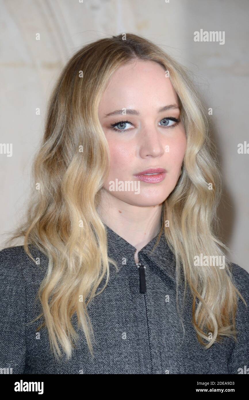 Jennifer Lawrence attending the Christian Dior show as part of the ...