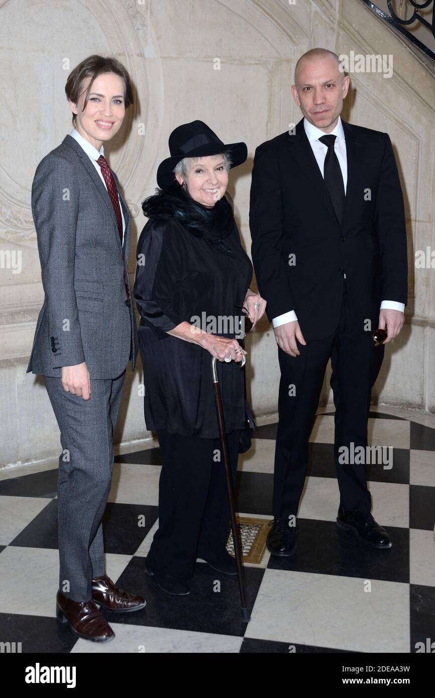 Robin Morgan and her son Blake Morgan attending the Christian Dior show ...