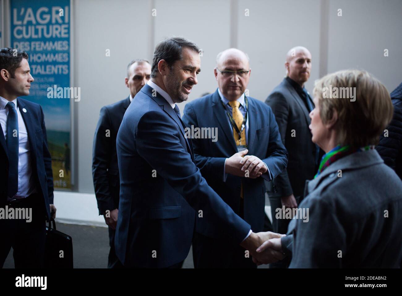 French minister of interior Christophe Castaner visits the 56th ...