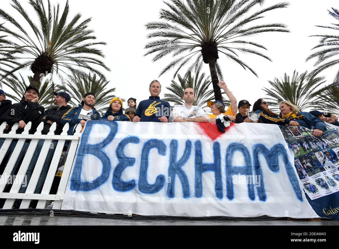 David Beckham's Statue Unveiling in front of the Dignity Health Sports ...