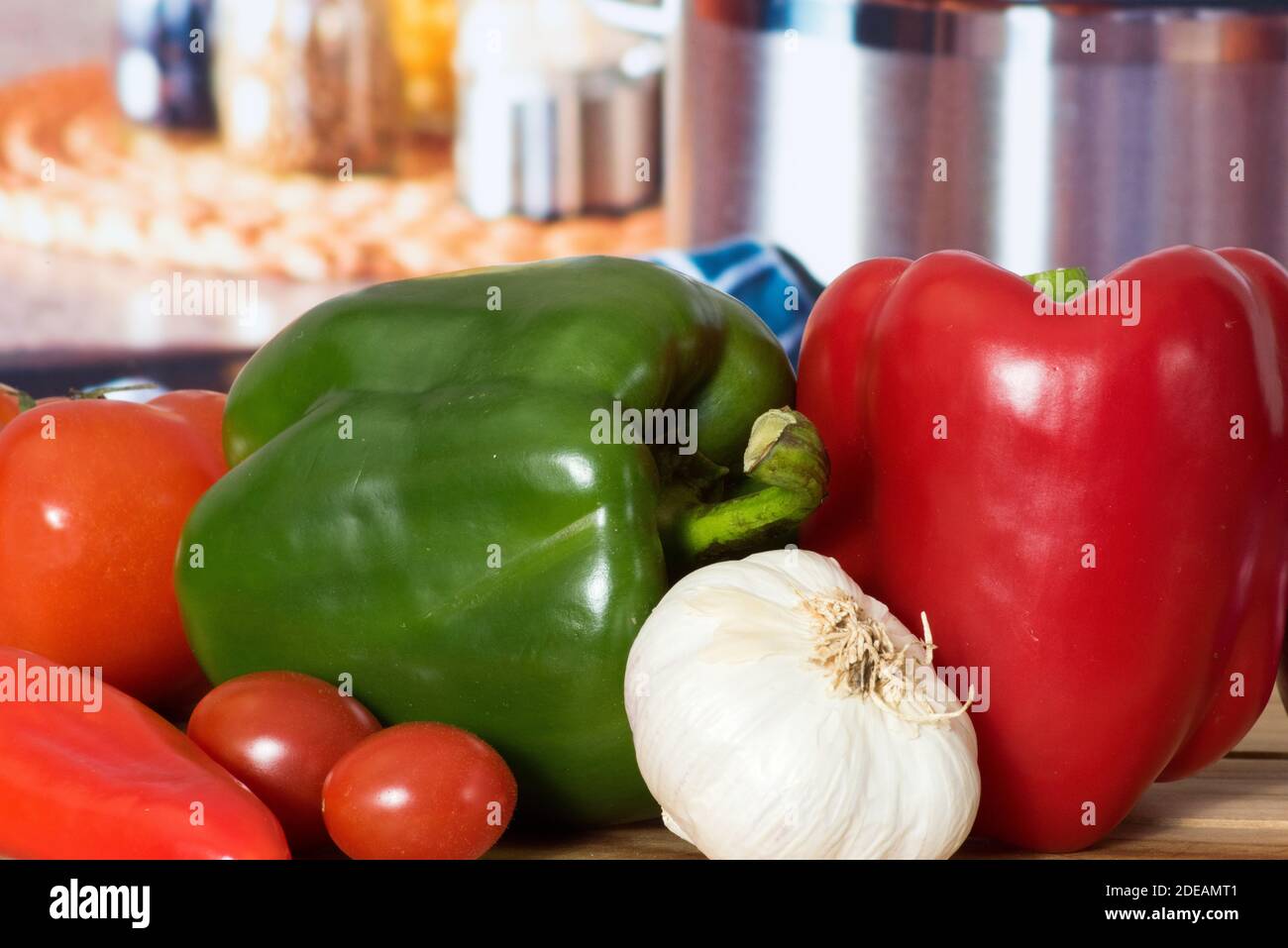Different vegetables in the kitchen Stock Photo - Alamy