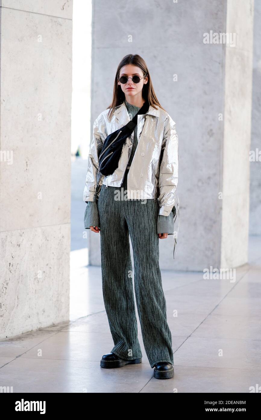 Street style, Alizee Gamberini arriving at Dawei Fall-Winter 2019-2020 ...
