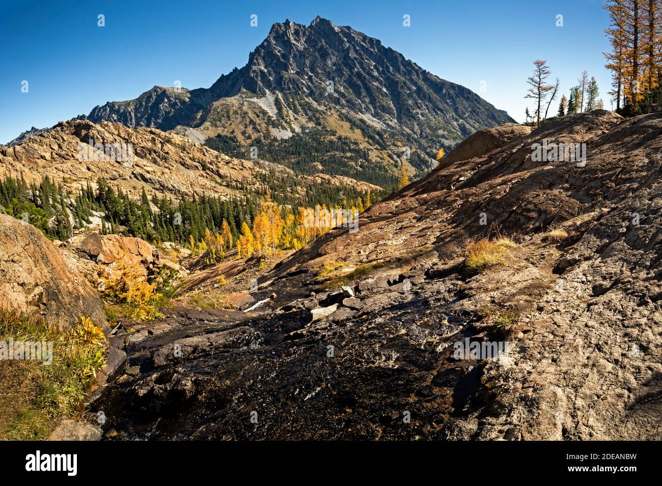 WA18586-00...WASHINGTON - Mount Stuart viewed from the Ingalls Way in ...