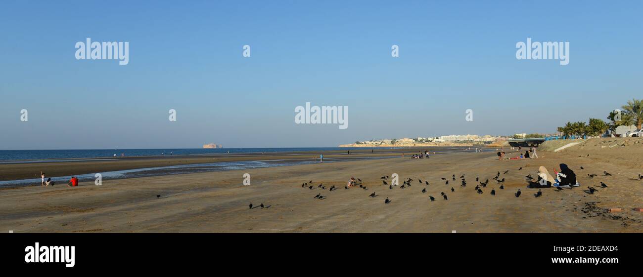 Qurum Beach in Muscat, Oman Stock Photo - Alamy