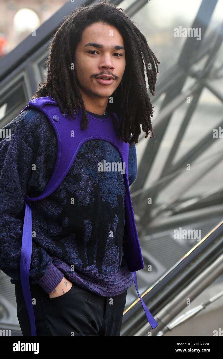 Luka Sabbat attends the Louis Vuitton show as part of the Paris Fashion ...