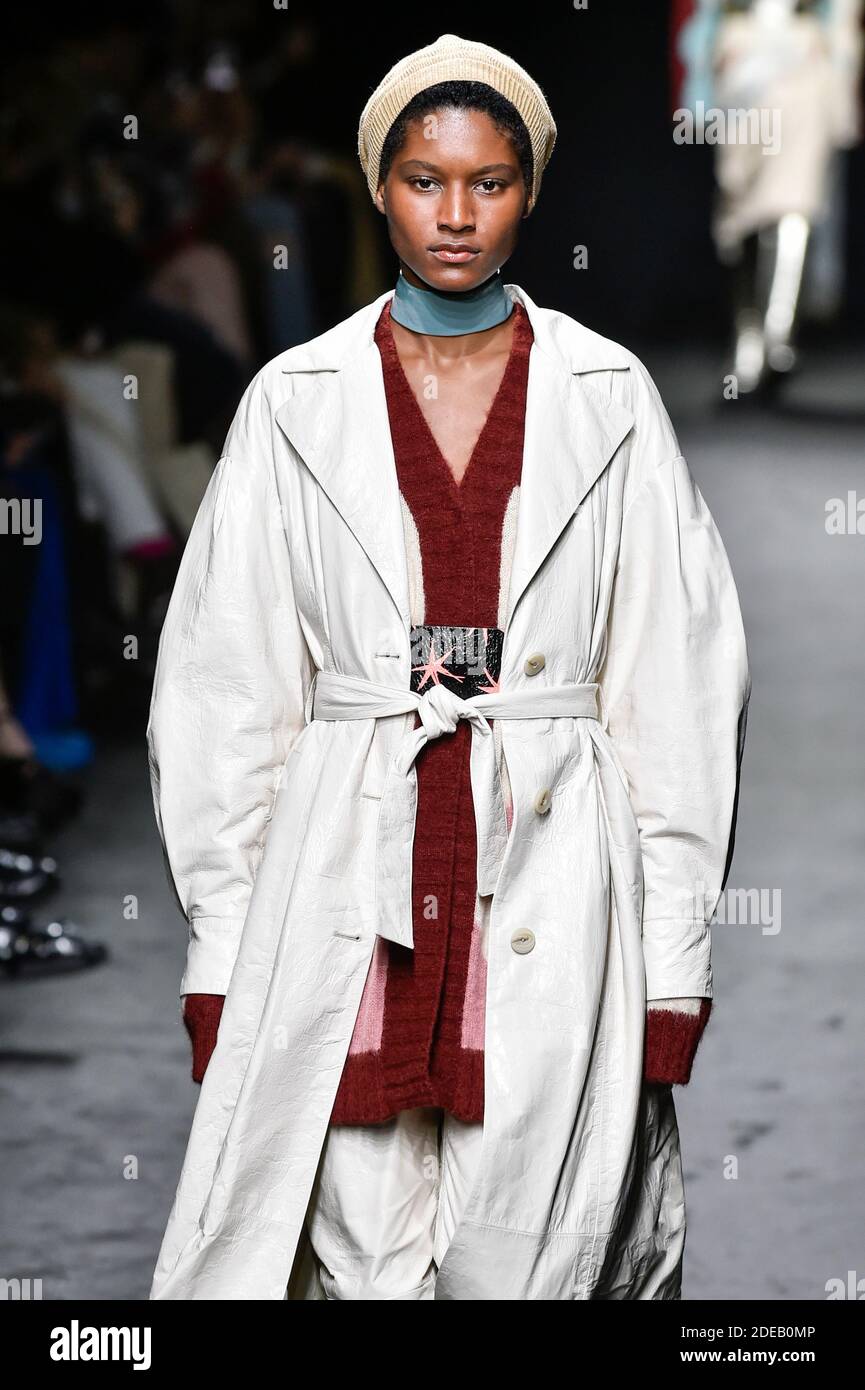 A model walks the runway during the Drome show as part of the Paris ...