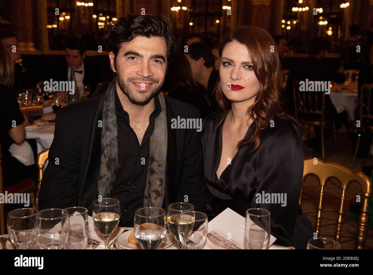 Singer Elodie Frege and her boyfriend Gian Marco Tavani attend the 7000 ...