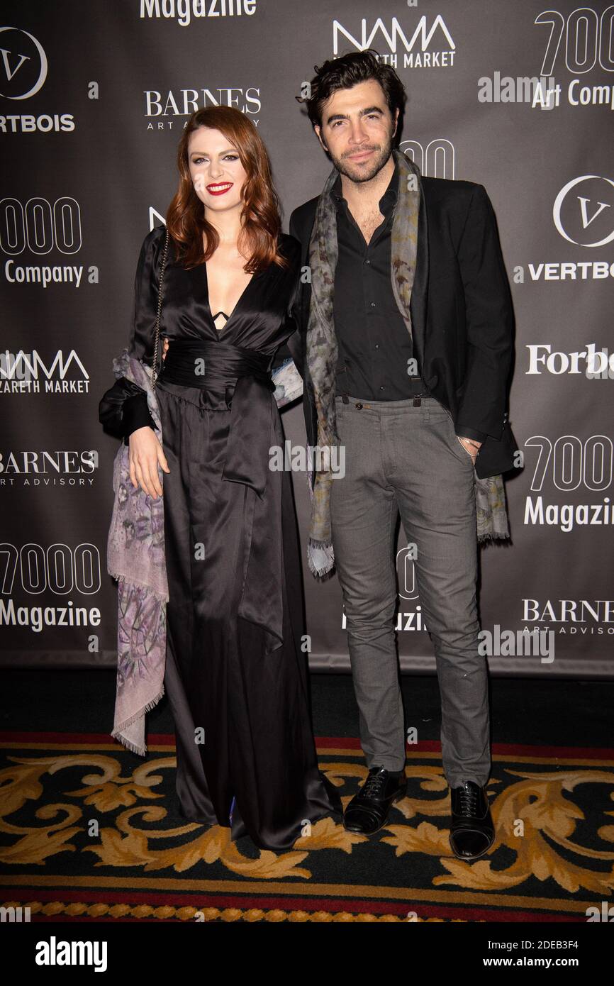 Singer Elodie Frege and her boyfriend Gian Marco Tavani attend the 7000 ...