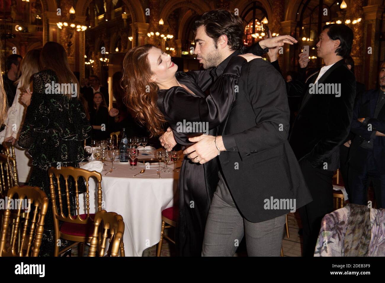 Singer Elodie Frege and her boyfriend Gian Marco Tavani attend the 7000 ...