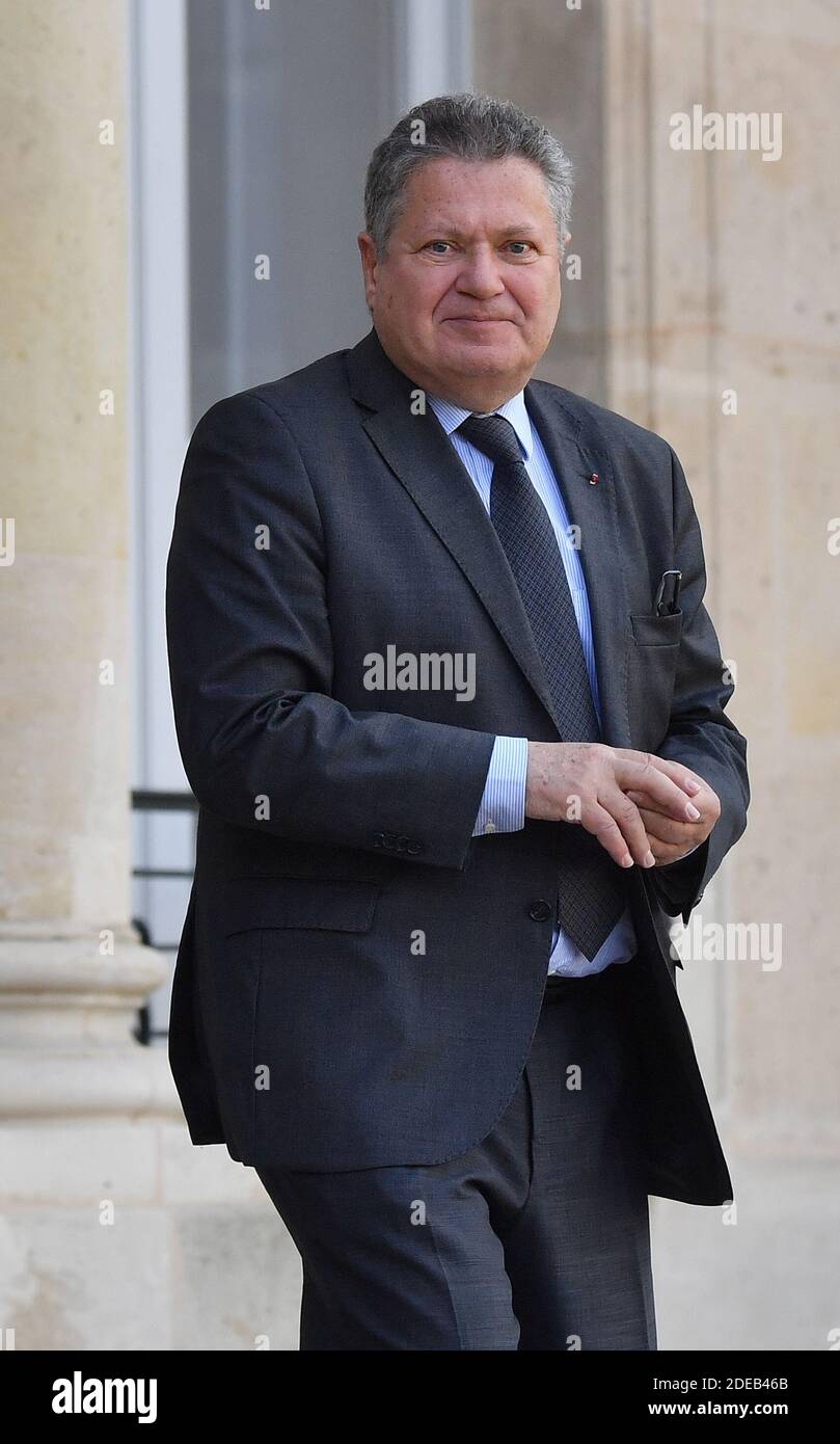 Jean Veil leaves at the Simone Veil prize, at the Elysee Palace, in ...