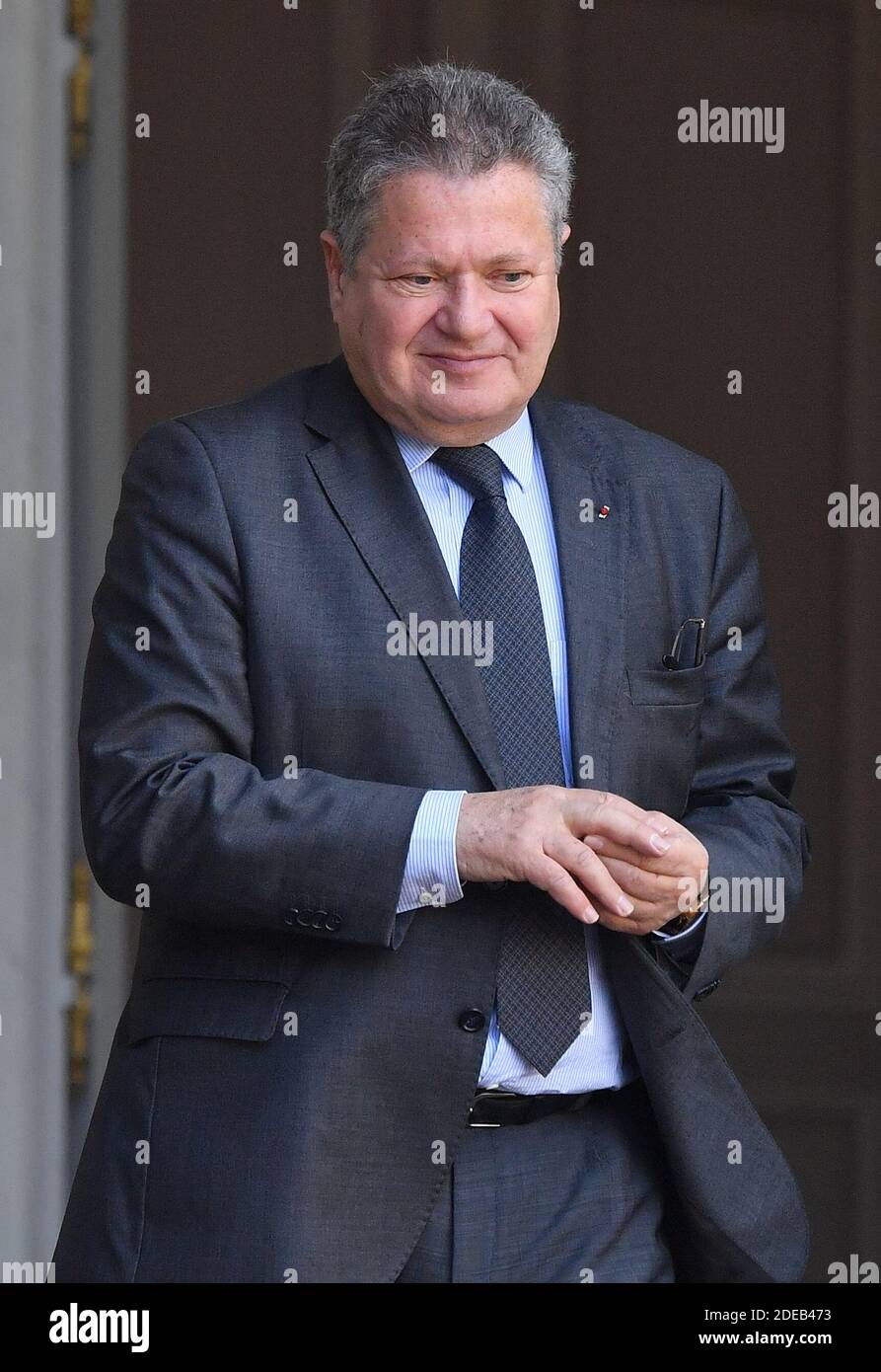 Jean Veil leaves at the Simone Veil prize, at the Elysee Palace, in ...