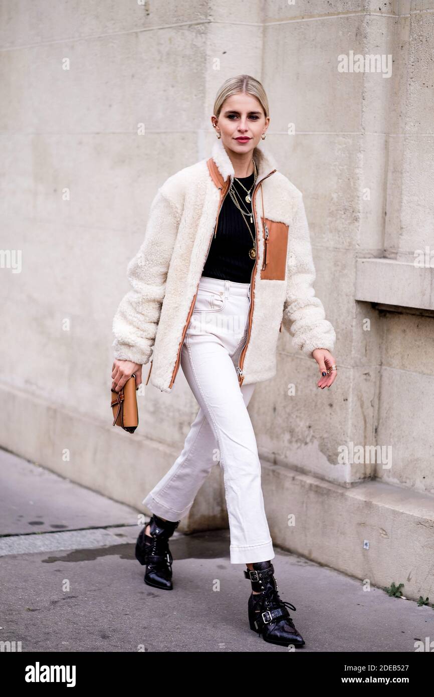 Street style, Caroline Daur arriving at Nina Ricci Fall-Winter 2019 ...