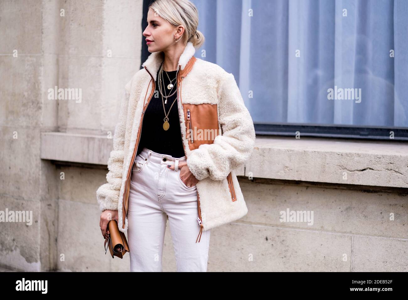 Street style, Caroline Daur arriving at Nina Ricci Fall-Winter 2019 ...
