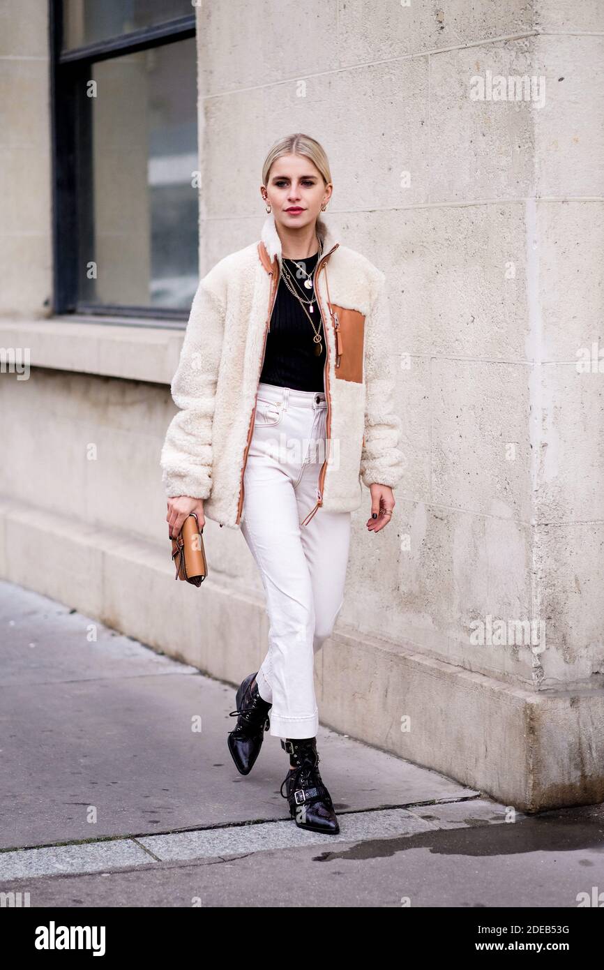 Street style, Caroline Daur arriving at Nina Ricci Fall-Winter 2019 ...