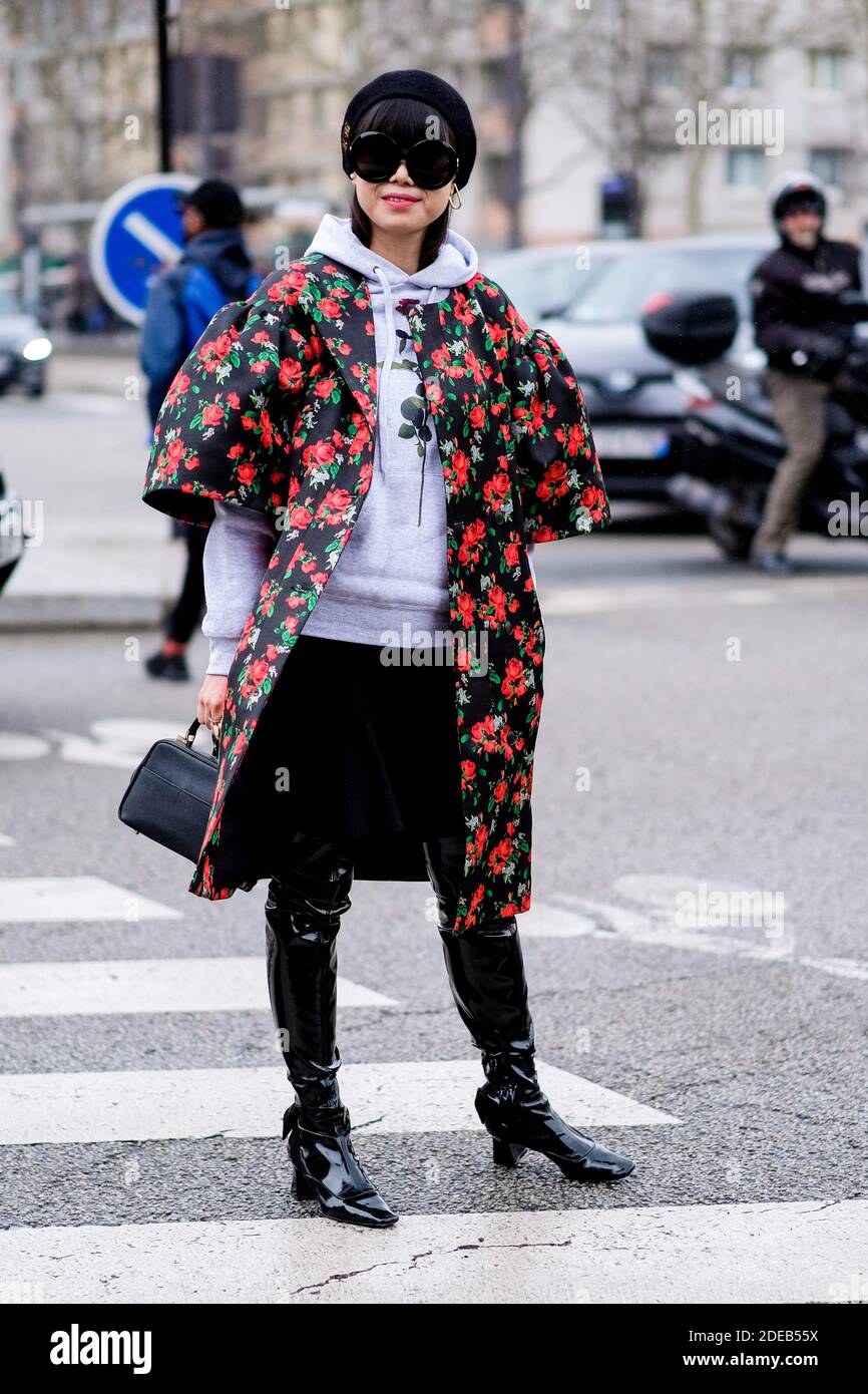 Street style, Leaf Greener arriving at Nina Ricci Fall-Winter 2019-2020 ...