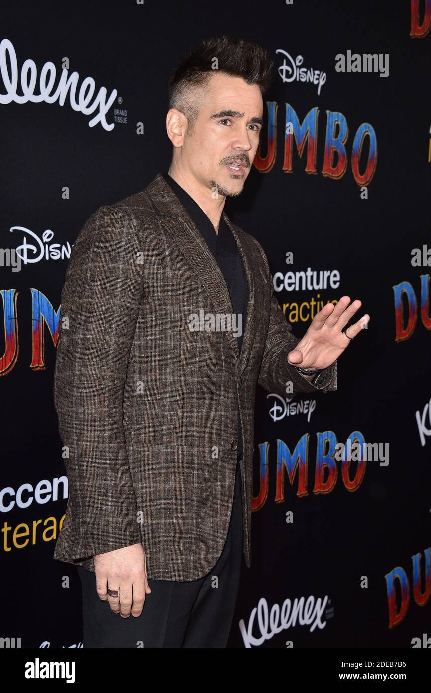 Colin Farrell attends the premiere of Disney's 'Dumbo' at El Capitan ...