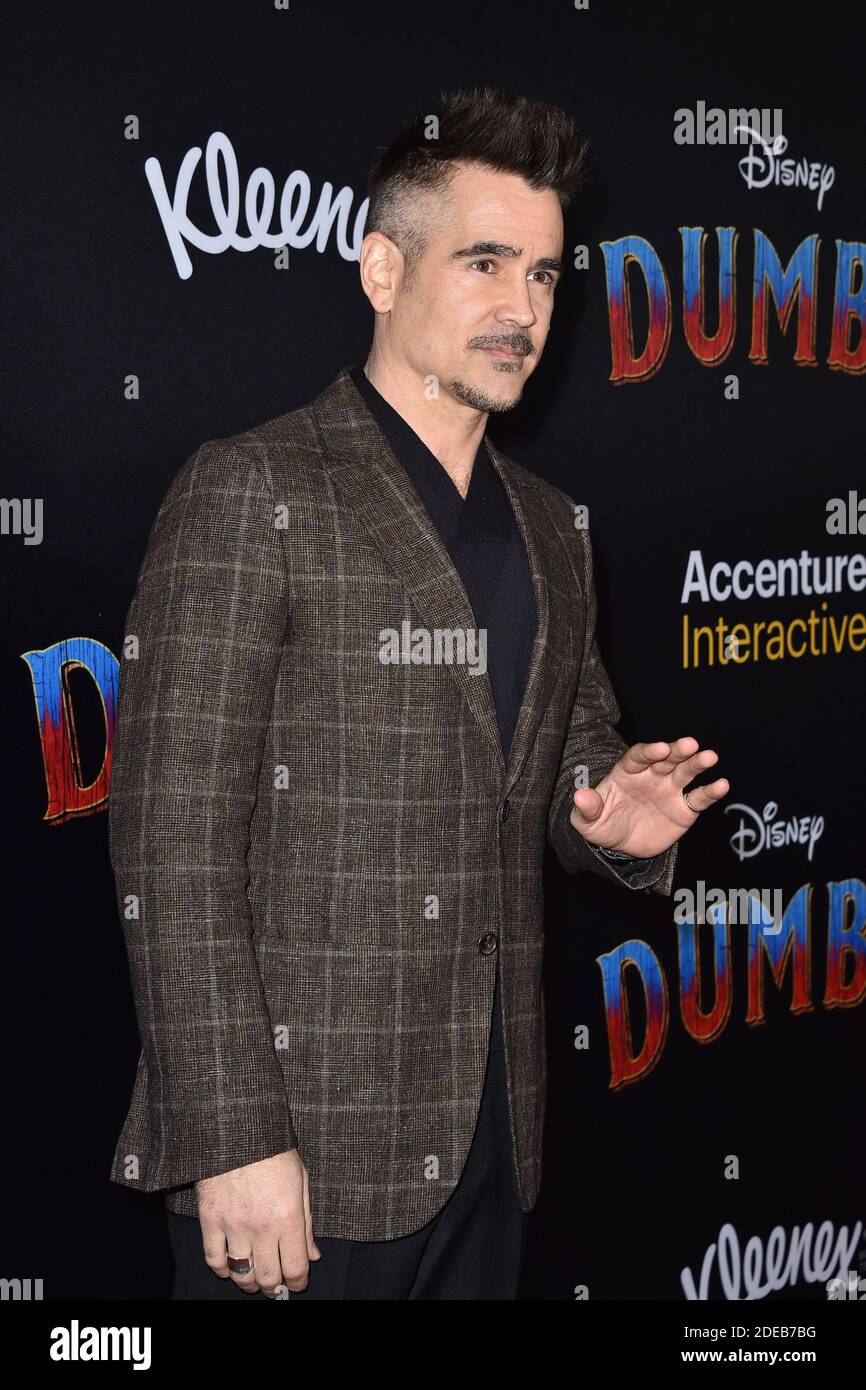 Colin Farrell attends the premiere of Disney's 'Dumbo' at El Capitan ...