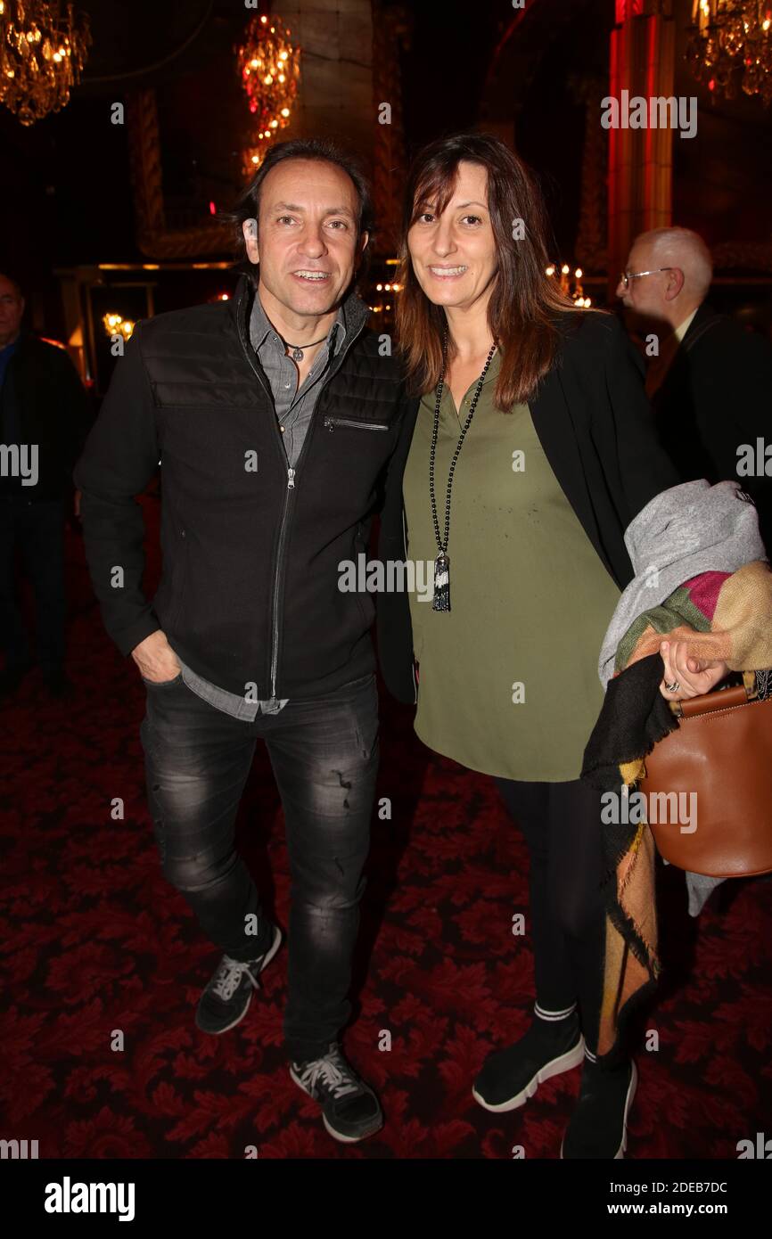 Philippe Candeloro and his wife Olivia Darmon attending Daniele Gilbert ...