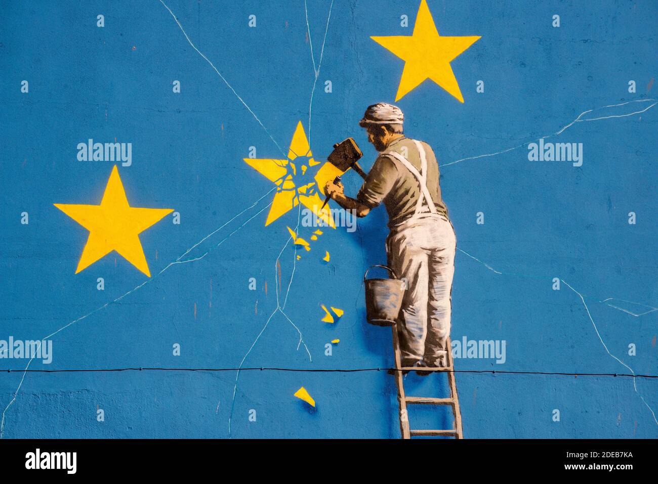 Banksy uk flag hi-res stock photography and images - Alamy