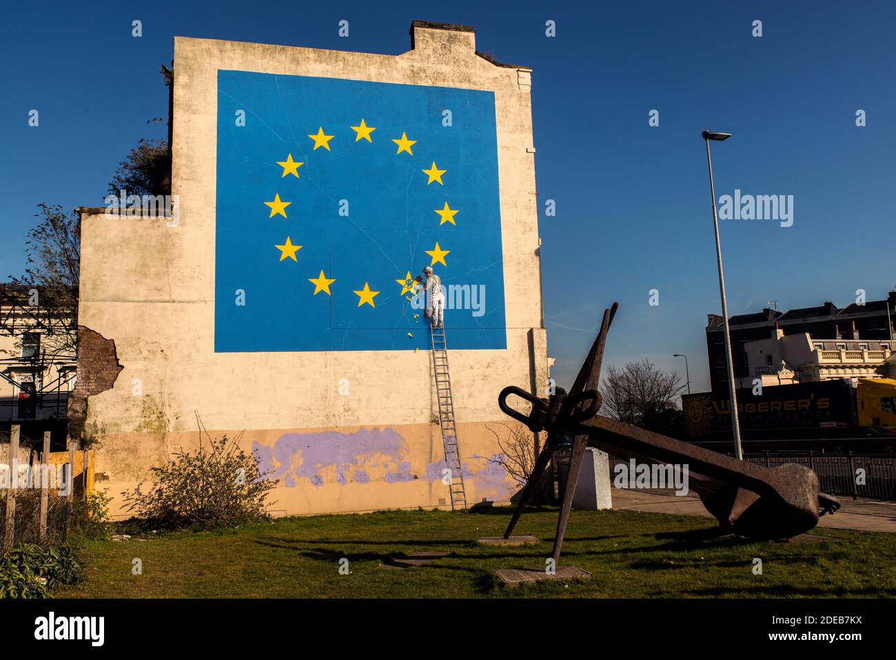 Banksy uk flag hi-res stock photography and images - Alamy