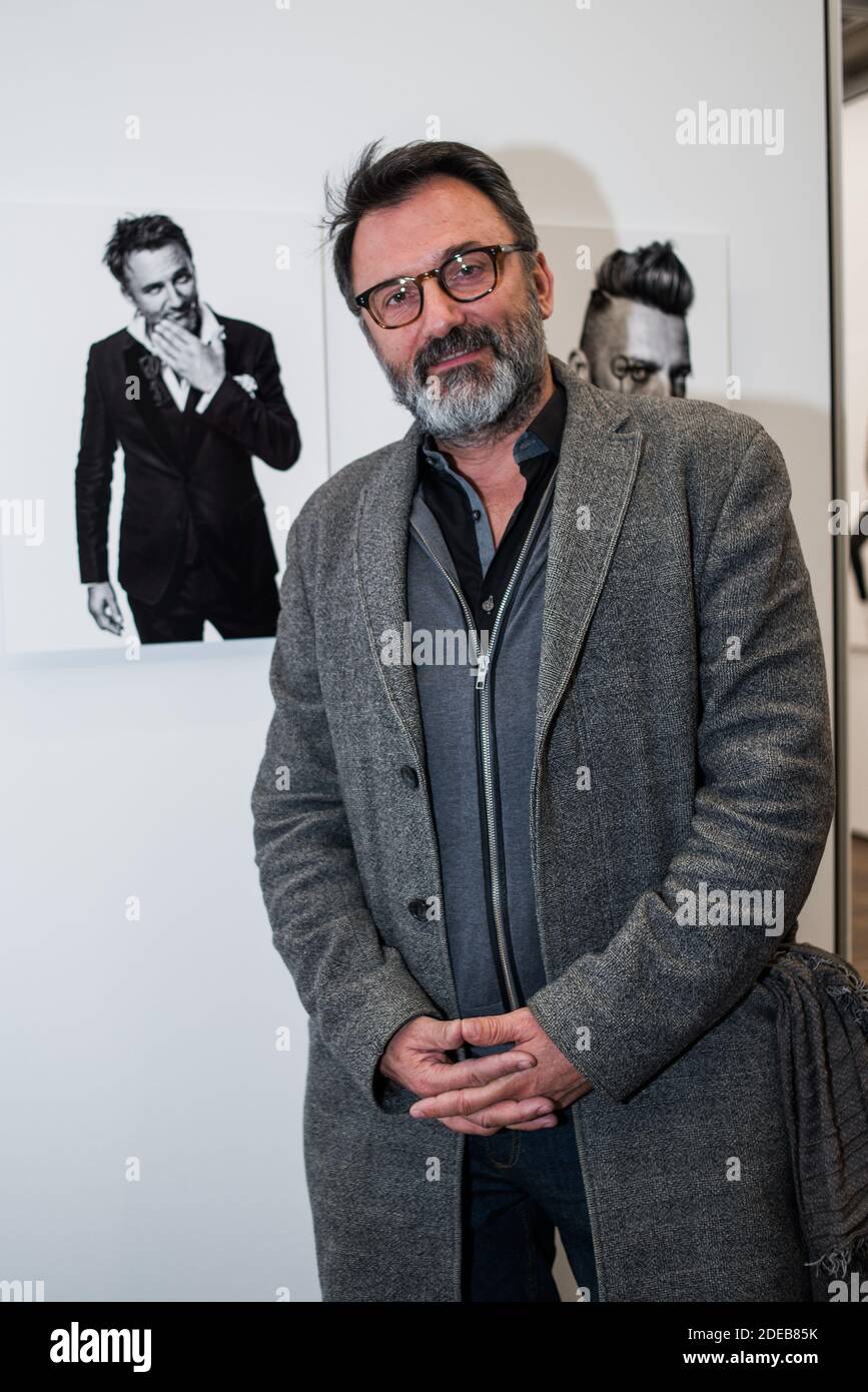 Frédéric Lopez poses during the preview of photographer Stephane de ...