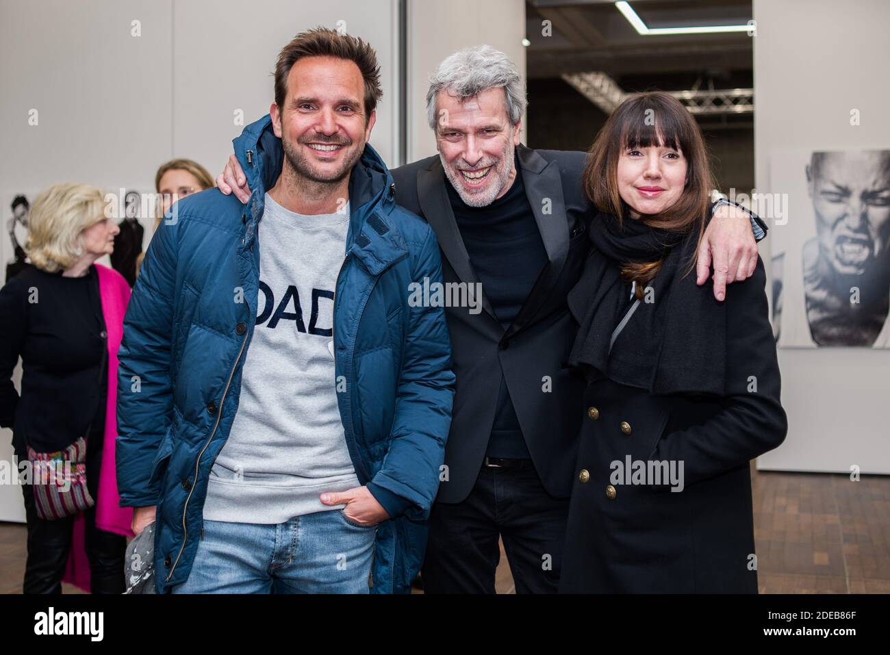 Christophe Michalak Stephane de Bourgies and Delphine McCarty pose ...