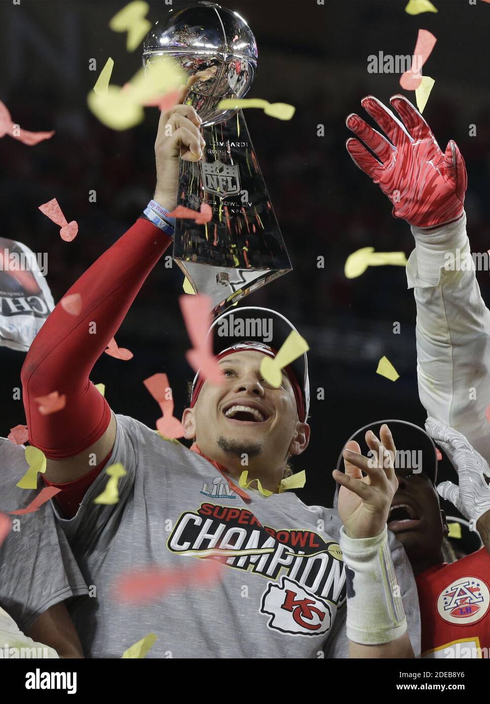 Patrick mahomes trophy hi-res stock photography and images - Alamy