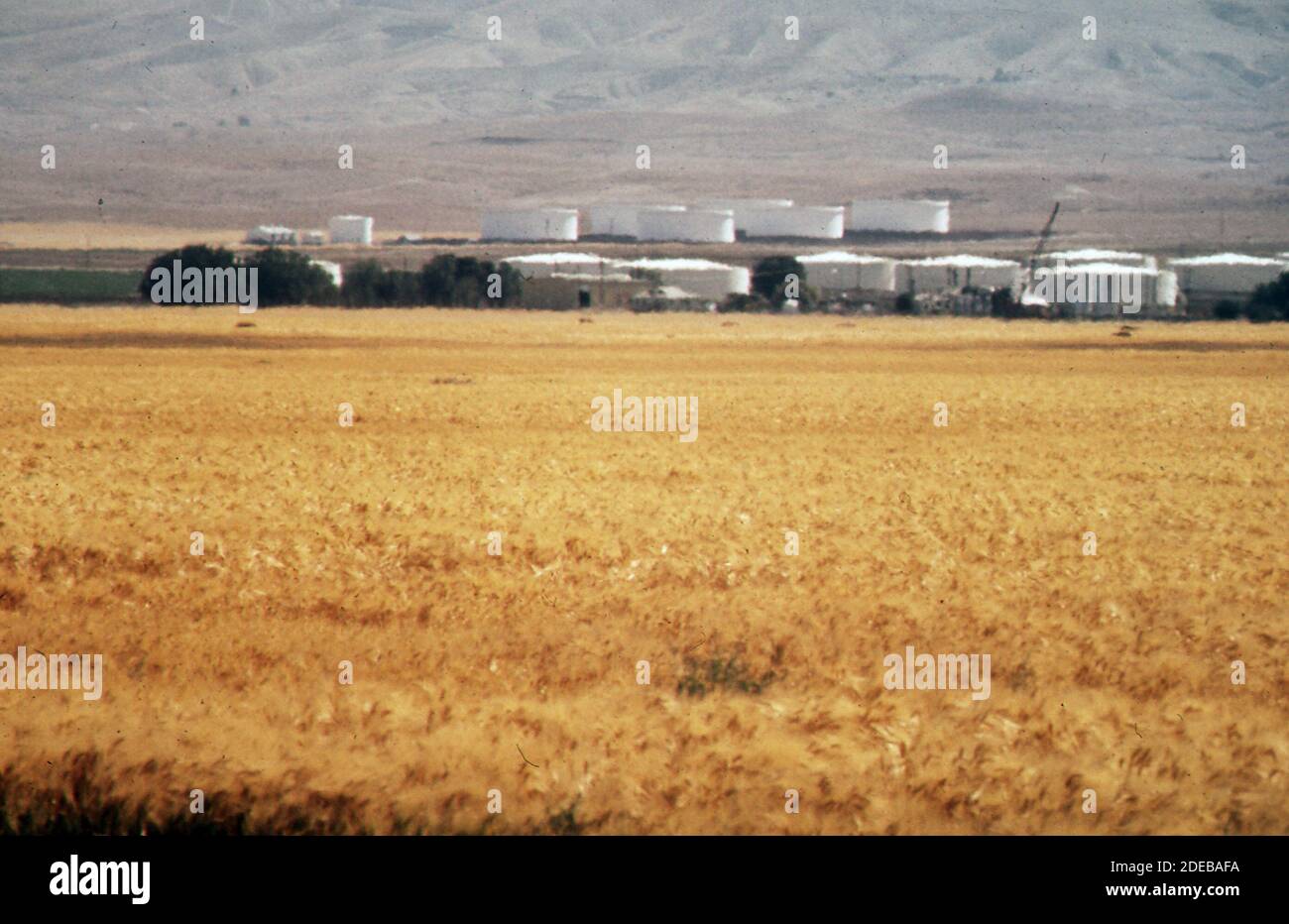 1970s Photos (1972) - Central California, storage tanks Stock Photo - Alamy