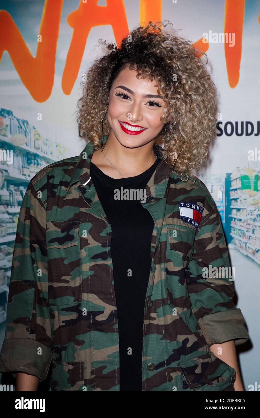 Emyra attending the Walter Premiere held at the UGC Bercy in Paris ...