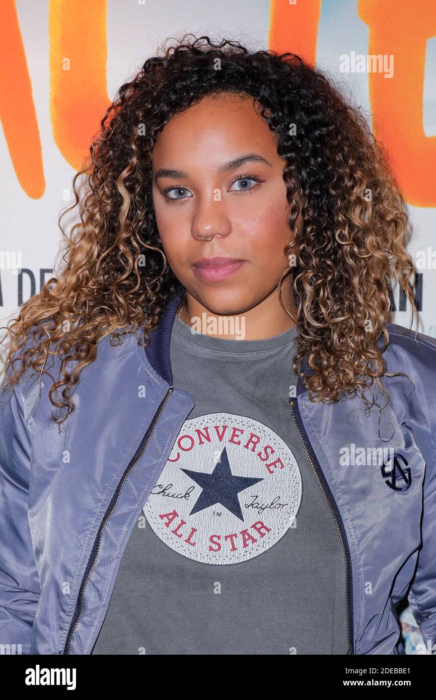 Jayci attending the Walter Premiere held at the UGC Bercy in Paris ...