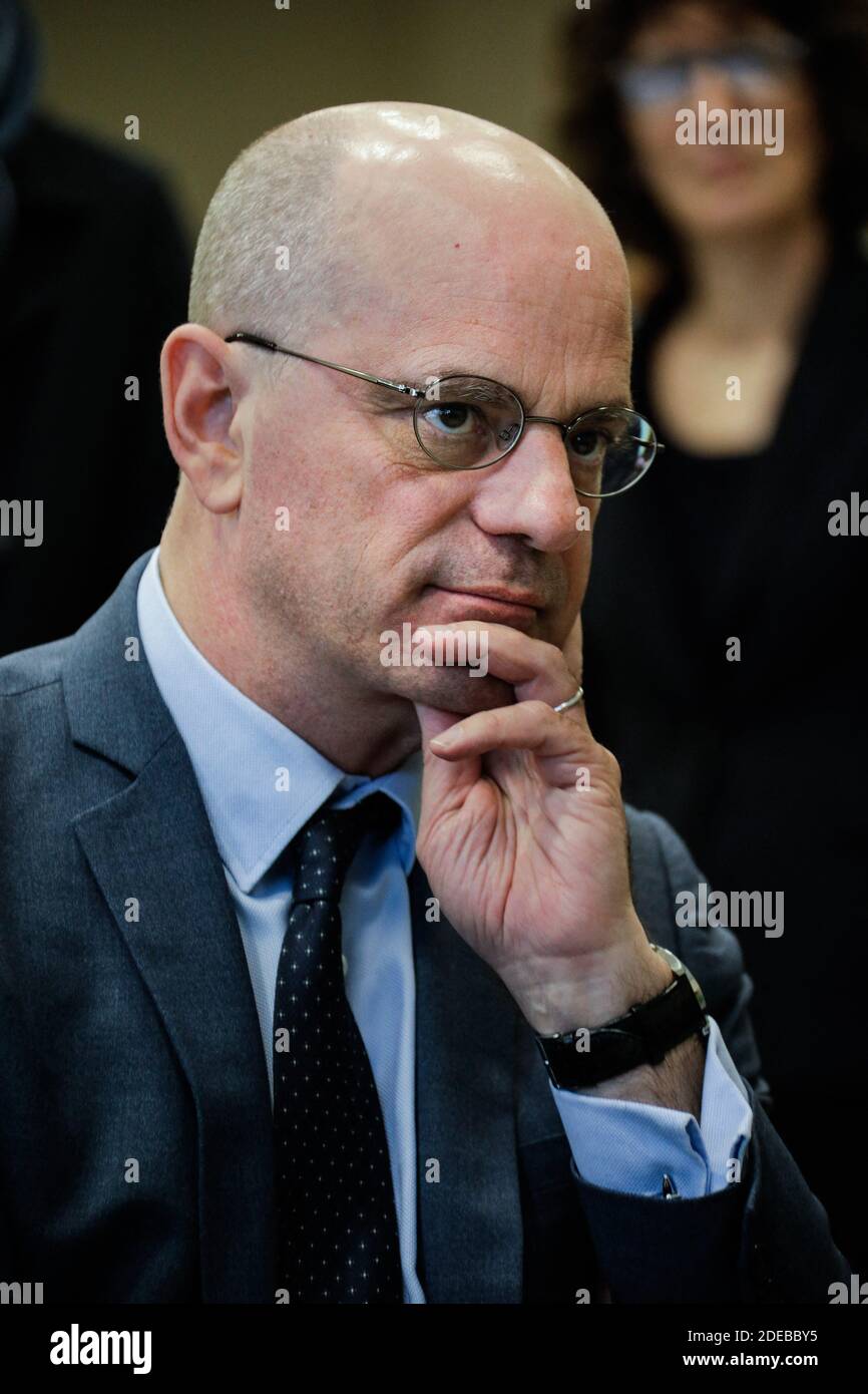 The French Minister of Education, Jean Michel Blanquer, participates in ...