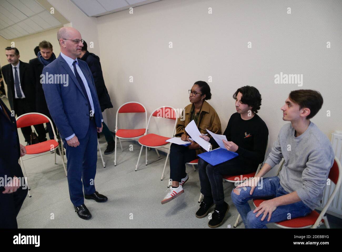 The French Minister of Education, Jean Michel Blanquer, participates in ...