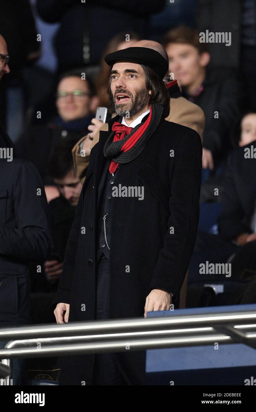 Deputy, Cedric Villani watching from the stands the Ligue 1 Paris Saint ...