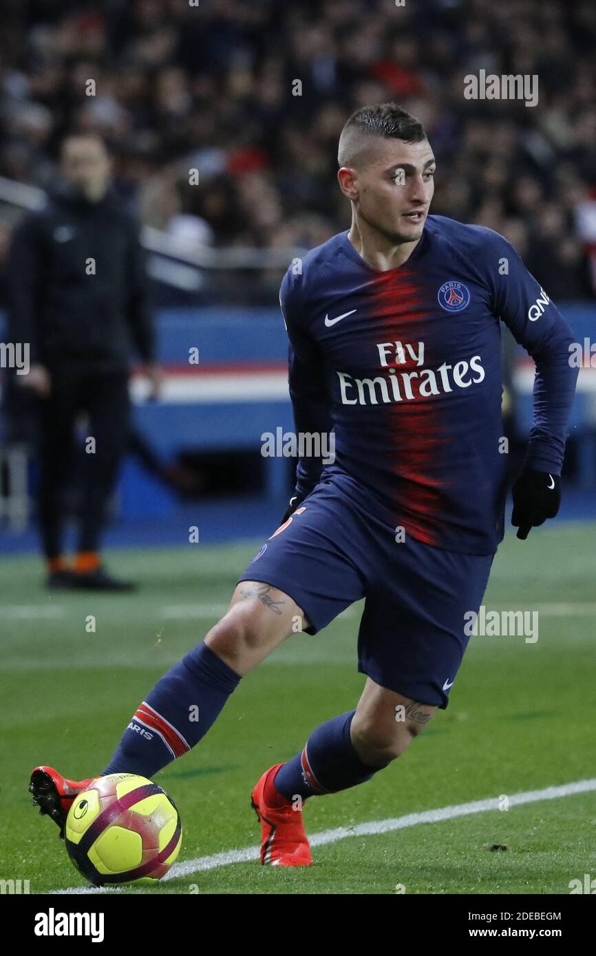 PSG's Marco Verratti during the Ligue 1 Paris Saint-Germain (PSG) v ...