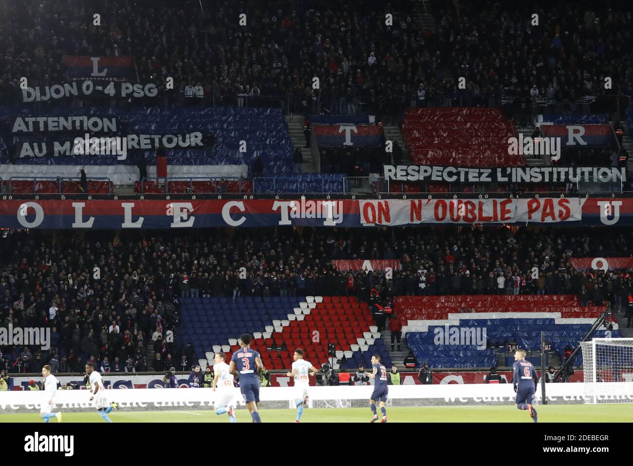 PSG's Ultras Fans during the Ligue 1 Paris Saint-Germain (PSG) v ...