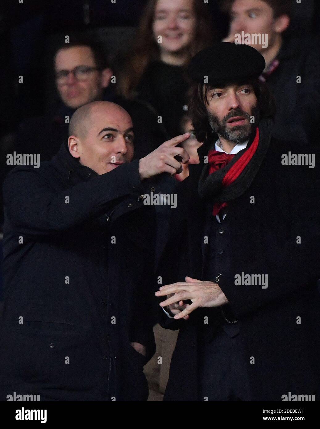 MP Cedric Villani watching from the stands the Ligue 1 Paris Saint ...