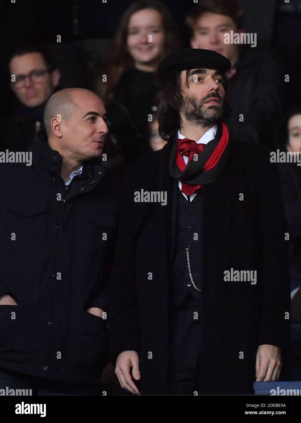 MP Cedric Villani watching from the stands the Ligue 1 Paris Saint ...