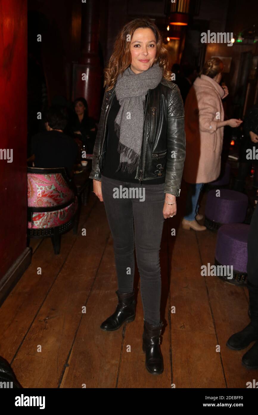 Sandrine Quetier lors de la soiree de lancement du livre de Anna ...