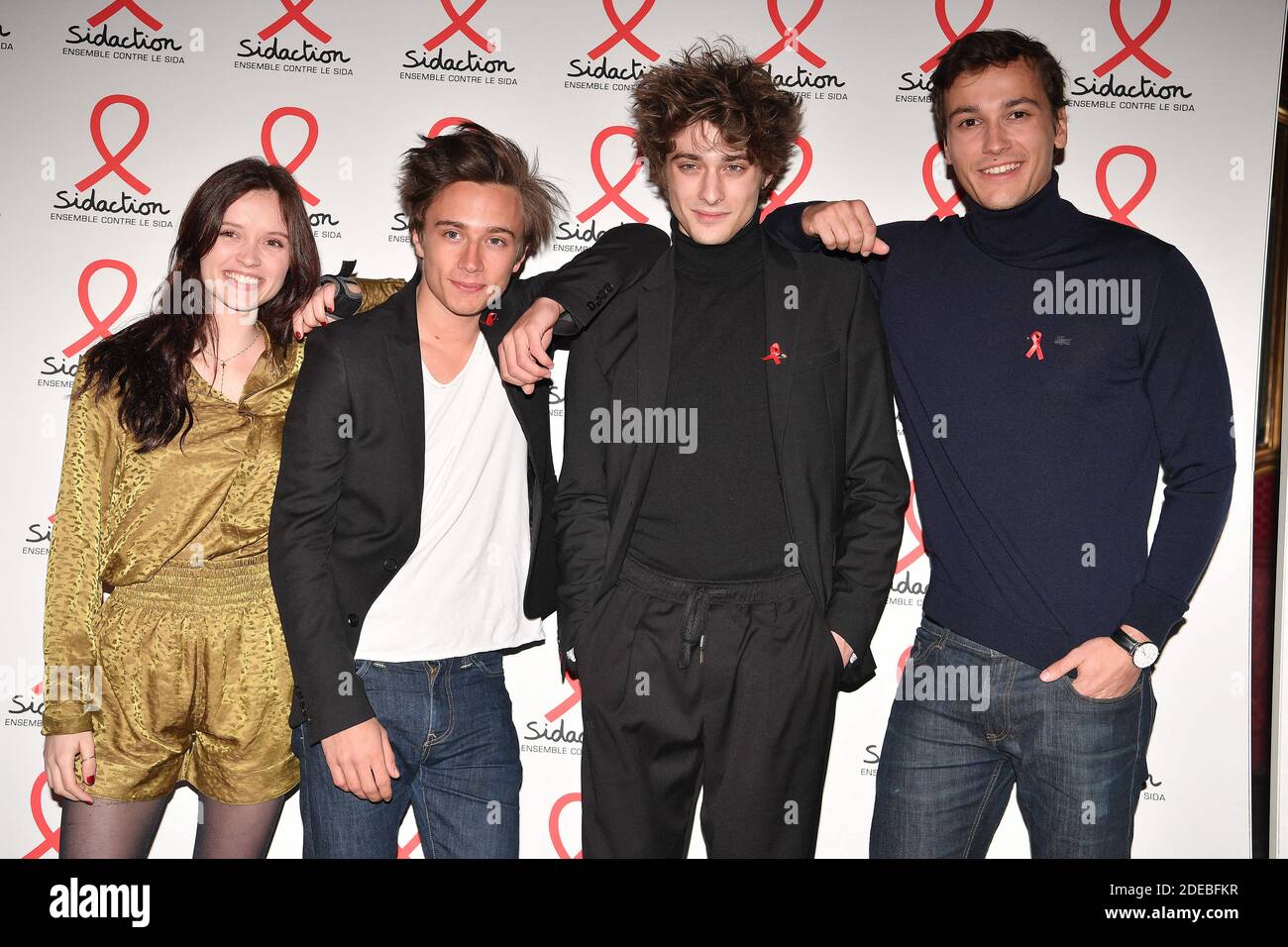 Marilyn Lima, Michel Biel, Axel Auriant and Maxence Danet-Fauvel attend ...