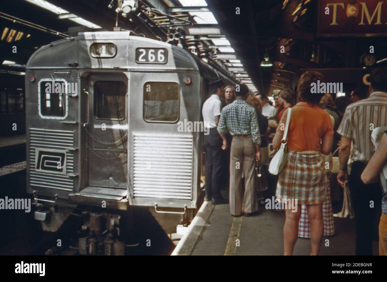 Passengers boarding a Southeastern Pennsylvania Transportation ...
