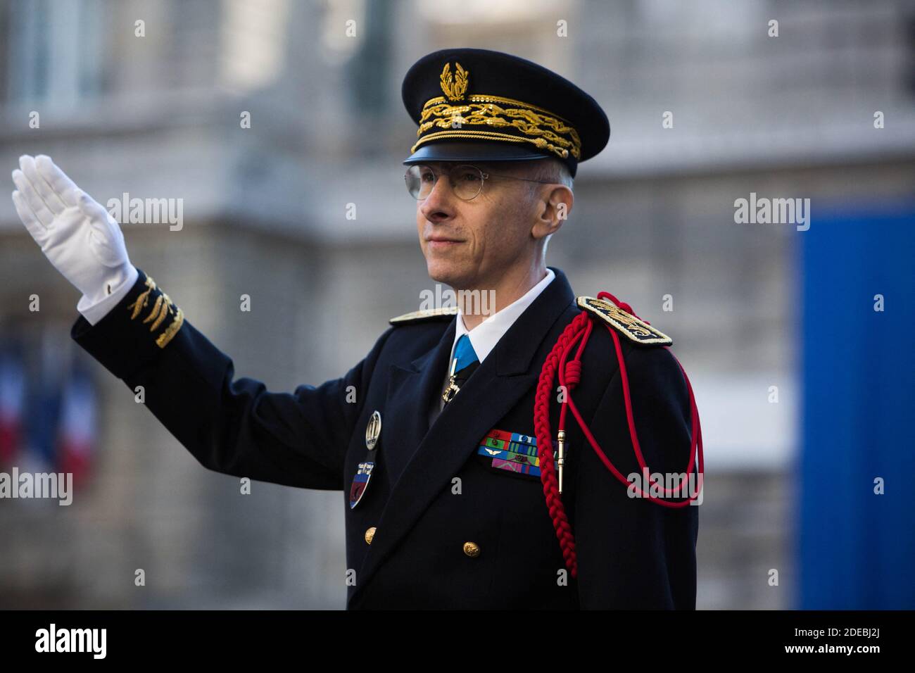 Police Prefect Didier Lallement during the inauguration ceremony of the ...