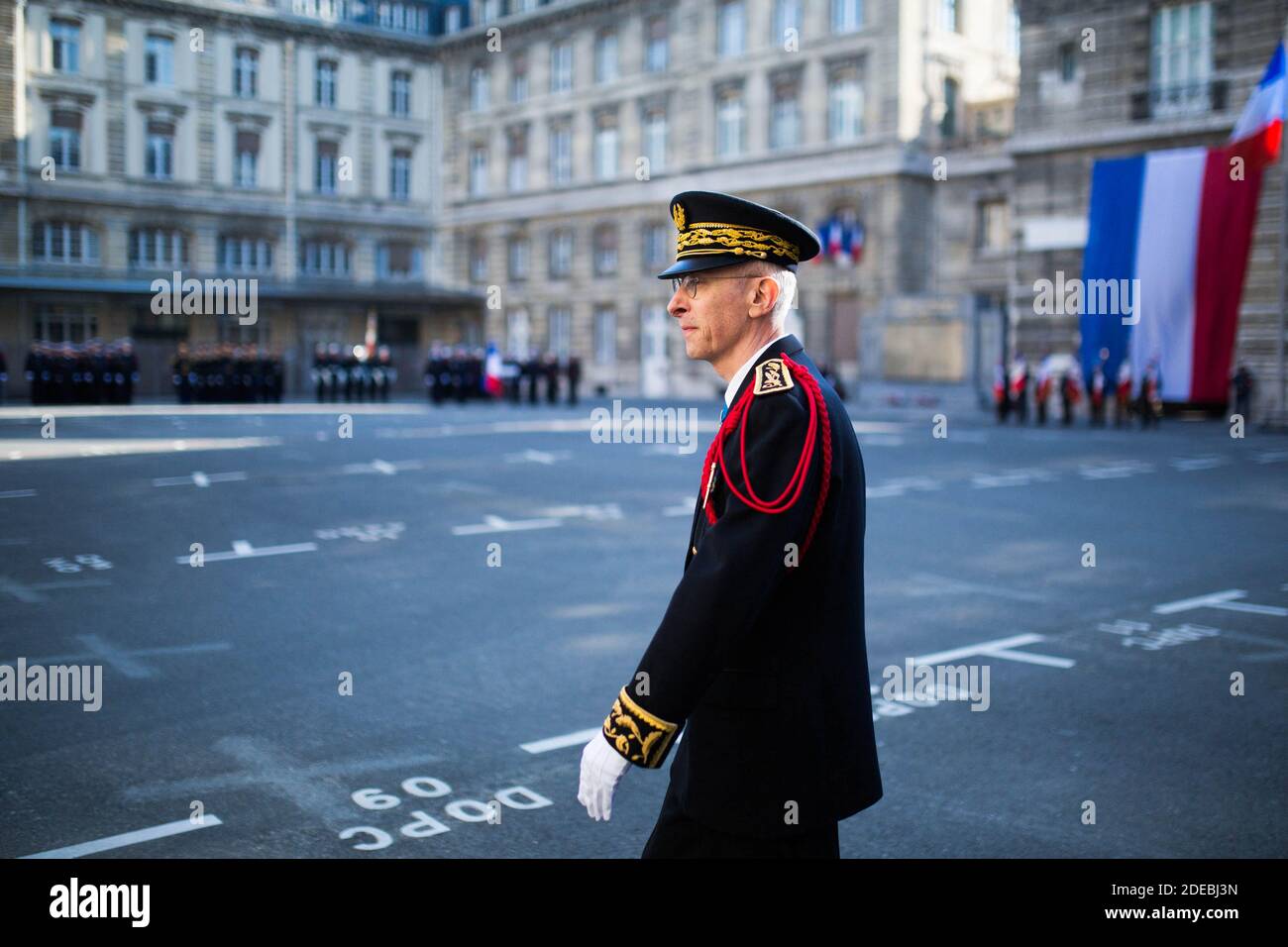 Police Prefect Didier Lallement during the inauguration ceremony of the ...