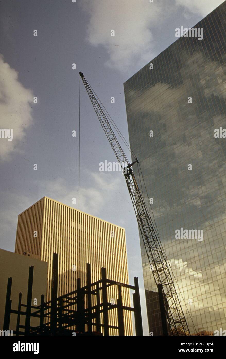 1970s Photo (1973) - Skyscrapers and construction (Houston Stock Photo ...
